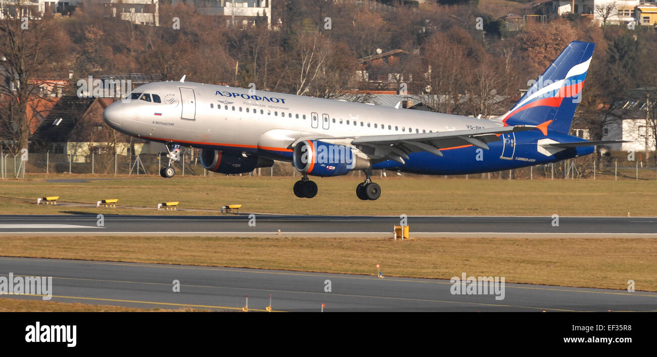 Aeroflot aircraft VQ-BKT, a commercial jet from Russia's flagship ...