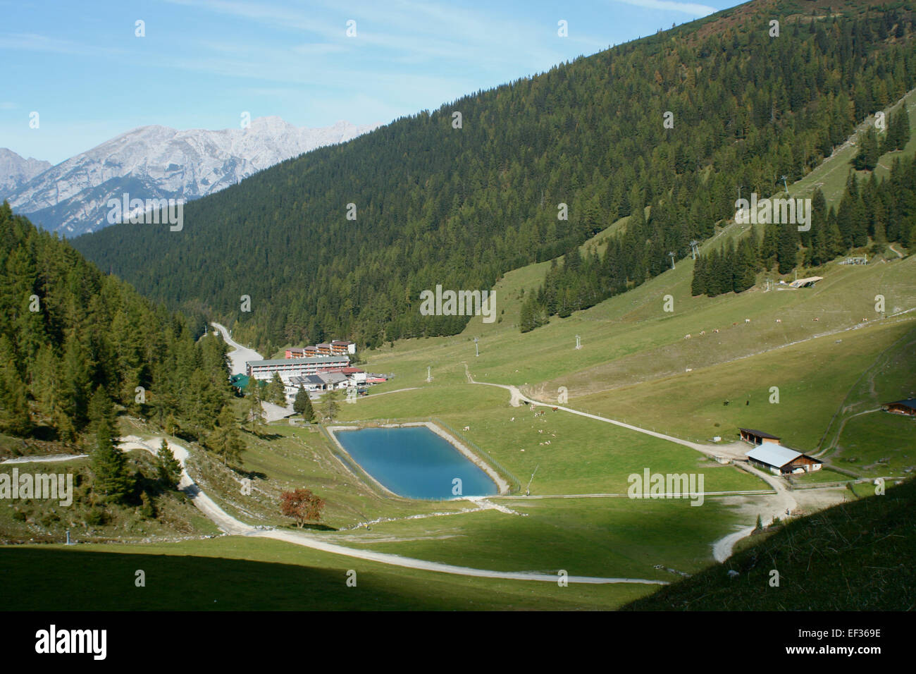 Axamer Lizum is a popular ski resort in the Tyrol region of Austria ...