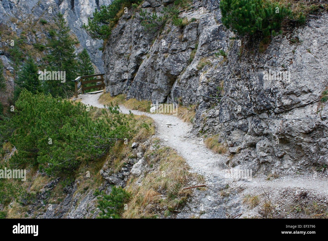 Escape Path in Halltal, Tyrol, Austria, historical route Stock Photo ...