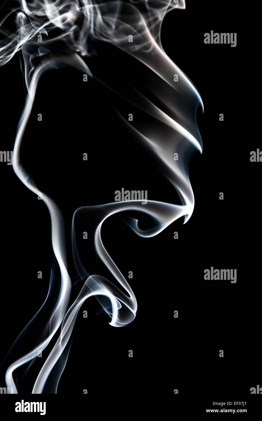 smoke form black smoky beautiful Stock Photo - Alamy