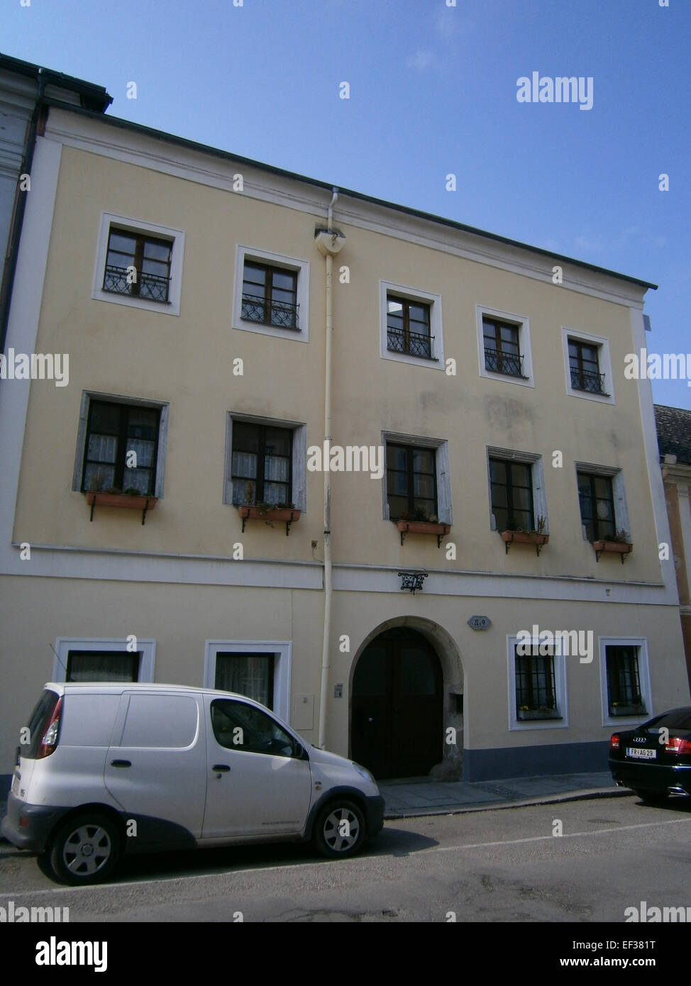 Freistadt, Austria, Waaggasse 9 is a preserved historical building in ...