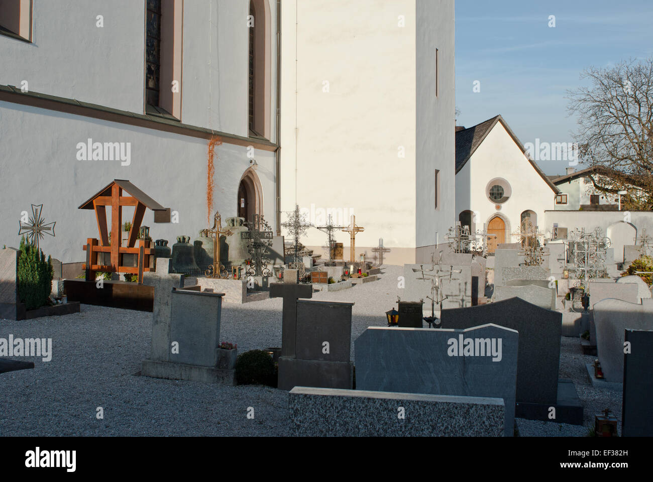 Vomp Cemetery in Tyrol, Austria, a historical cemetery featuring ...