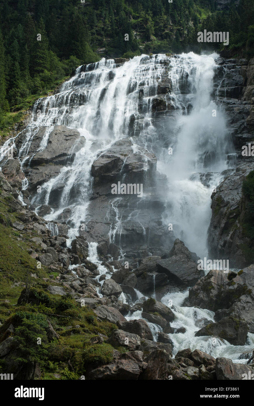 Grawafall, a picturesque waterfall located in the Austrian Alps, known ...