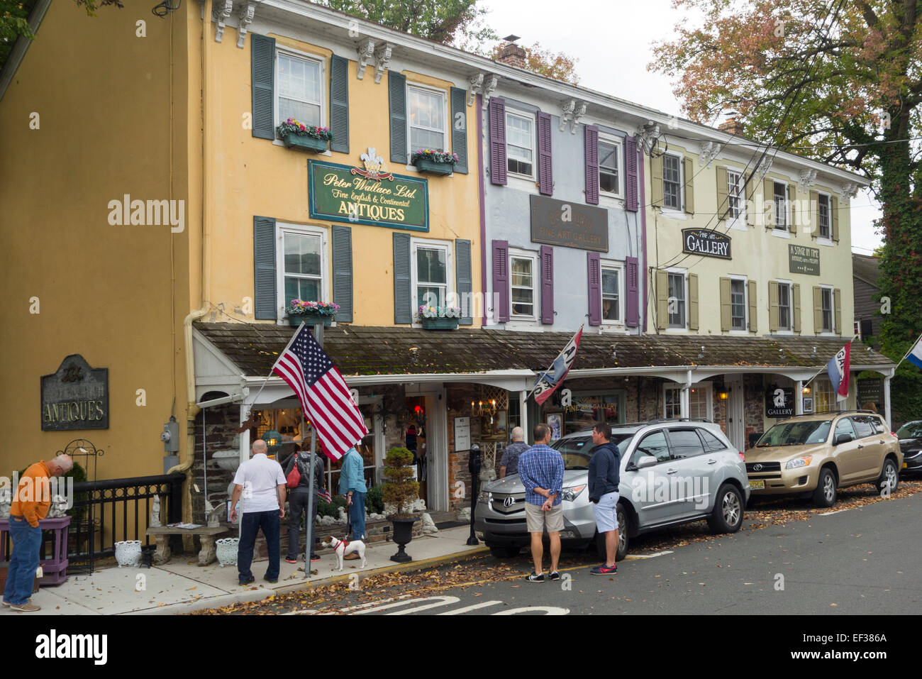 street scene in Lambertville New Jersey Stock Photo - Alamy