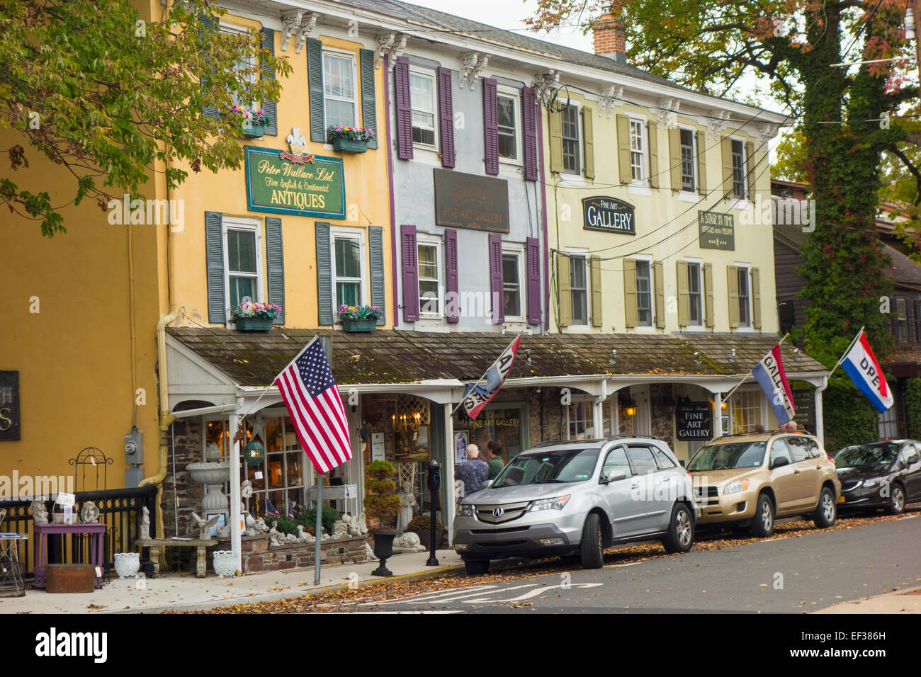 street scene in Lambertville New Jersey Stock Photo - Alamy