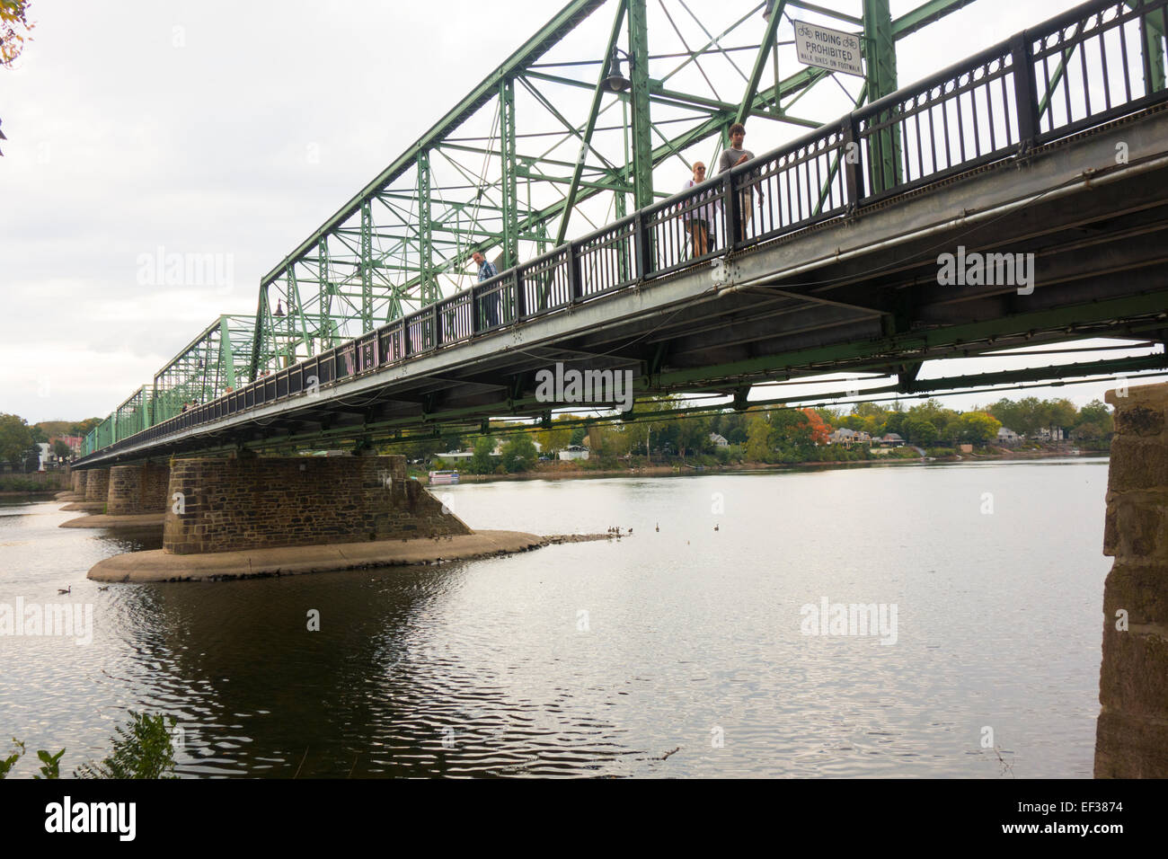 New Hope Lambertville toll bridge in New Jersey Stock Photo - Alamy