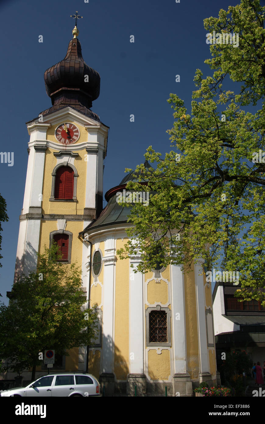 The Schlosskapelle (Castle Chapel) at Hagenberg Castle in Austria, a ...