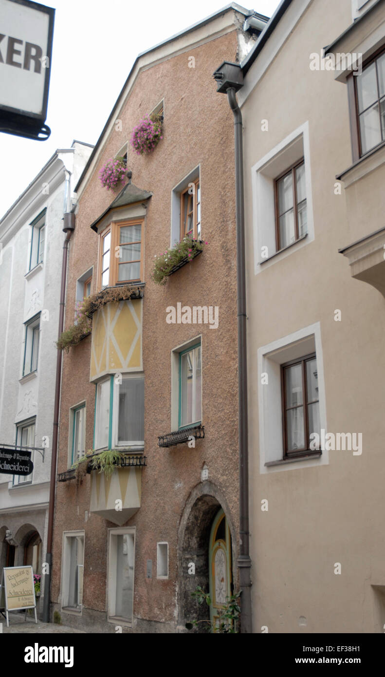 Haus Agramgasse 12 in Hall in Tirol, Austria, a historical residential ...