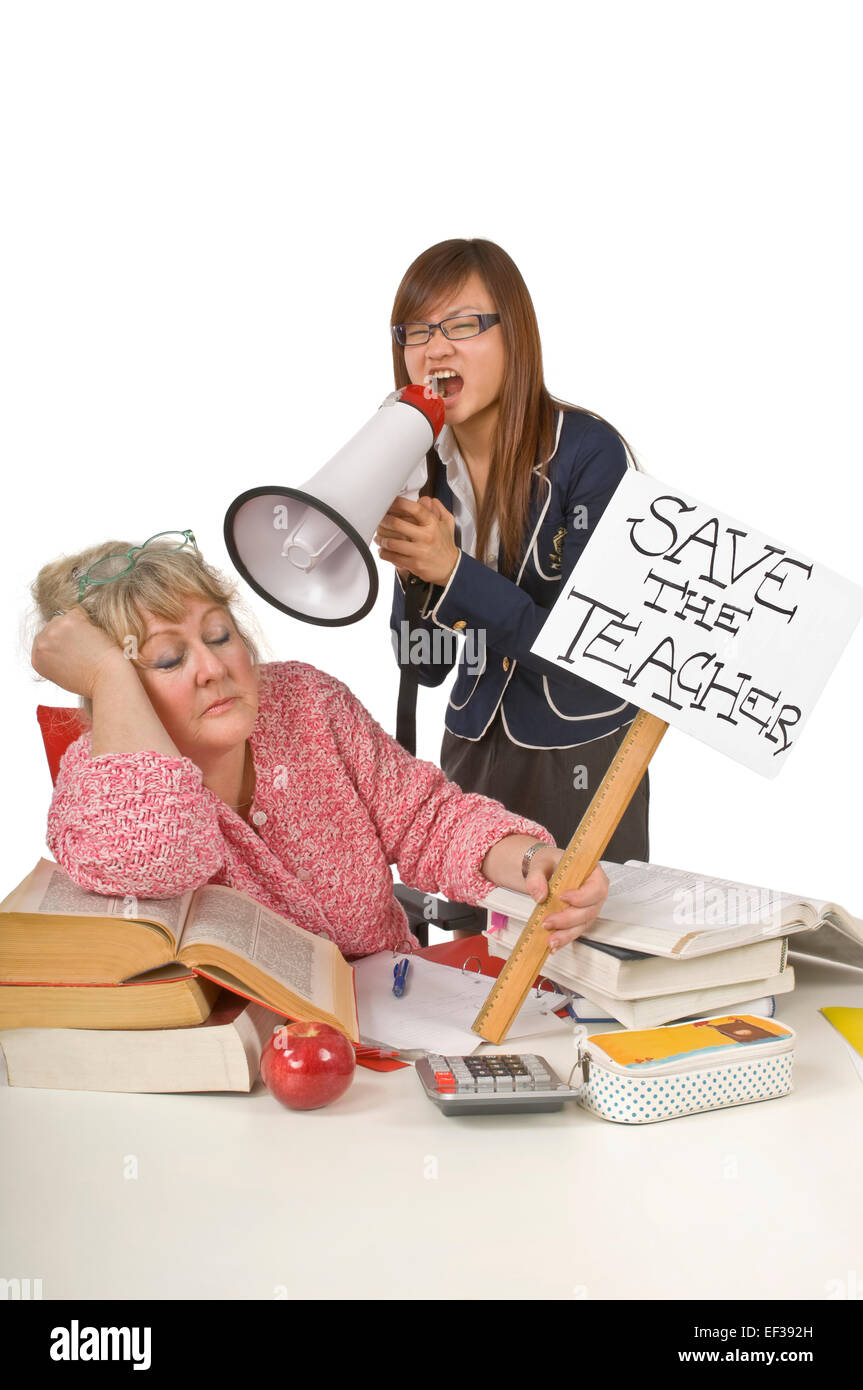 Teacher scold student hi-res stock photography and images - Alamy