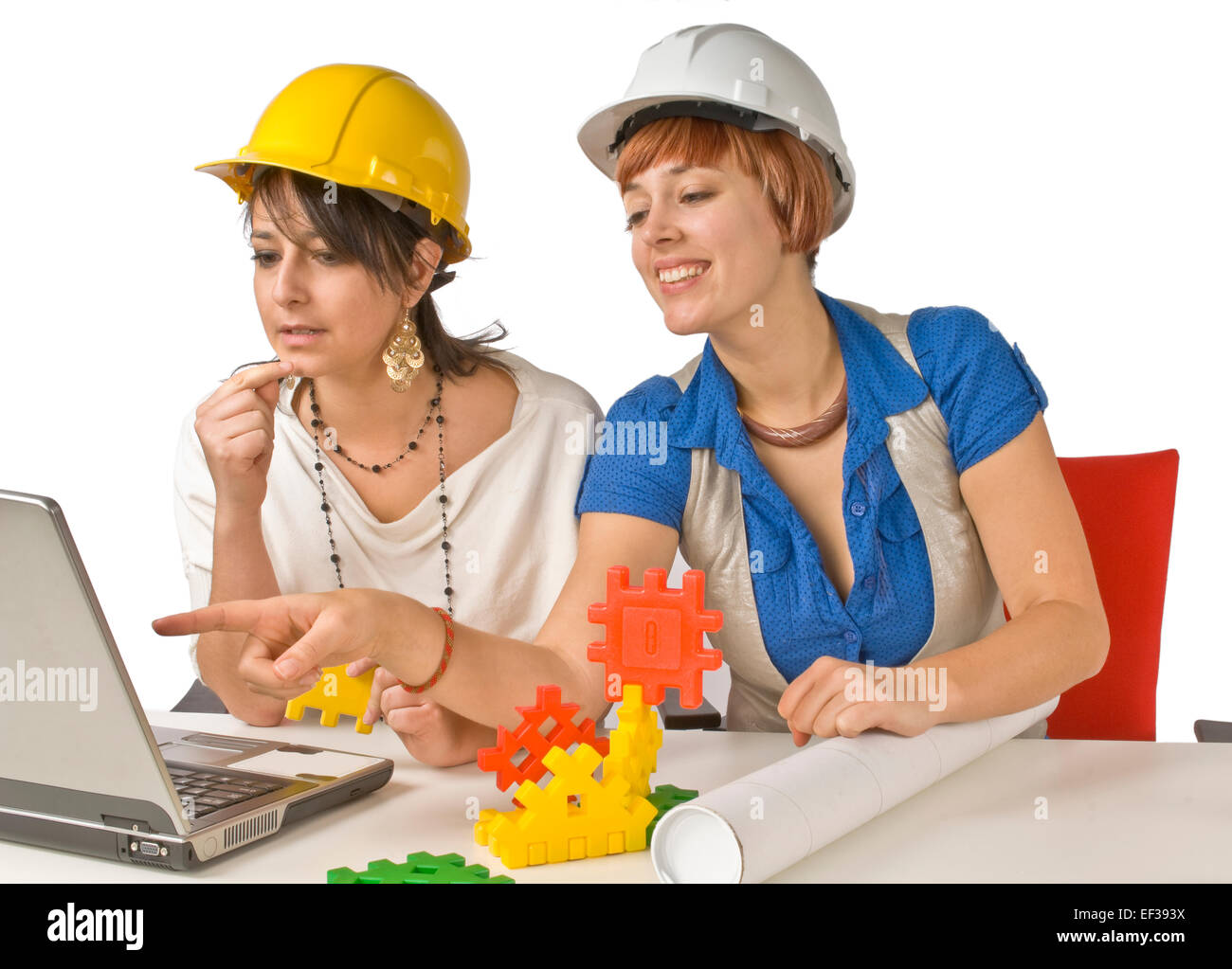 Two building engineers wearing hi-res stock photography and images - Alamy