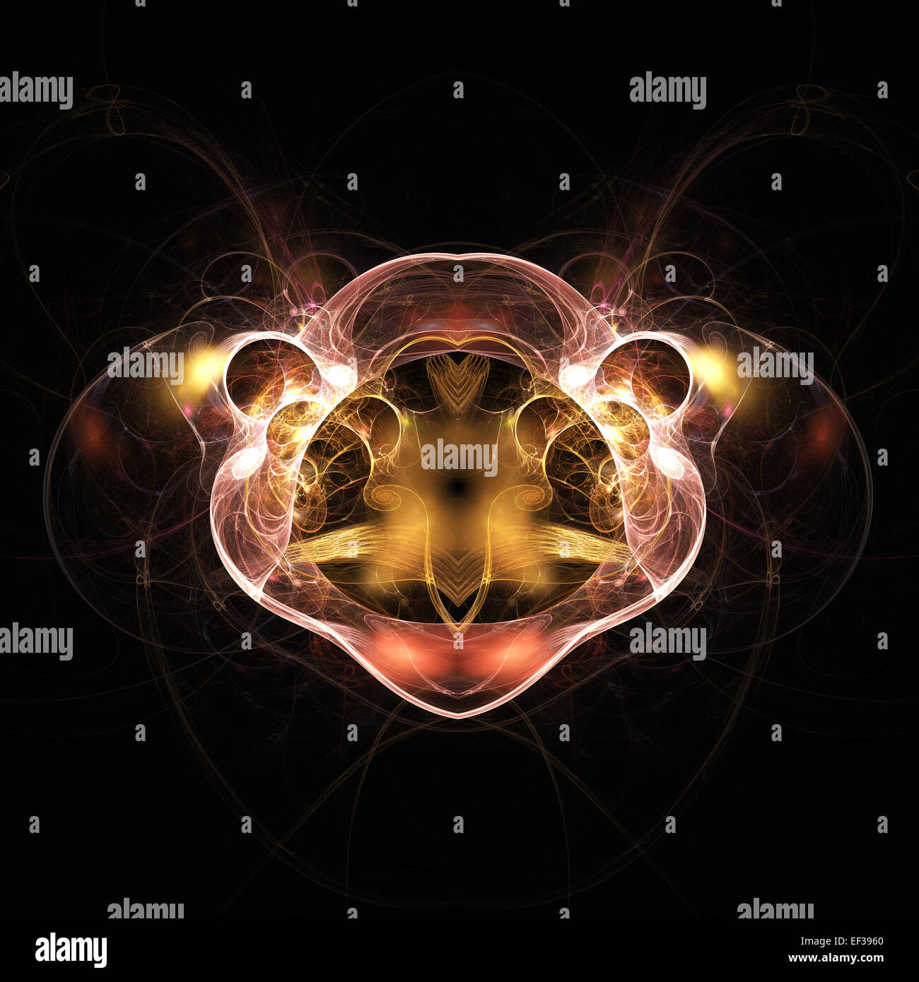 Digital Illustration of a fractal Structure Stock Photo - Alamy