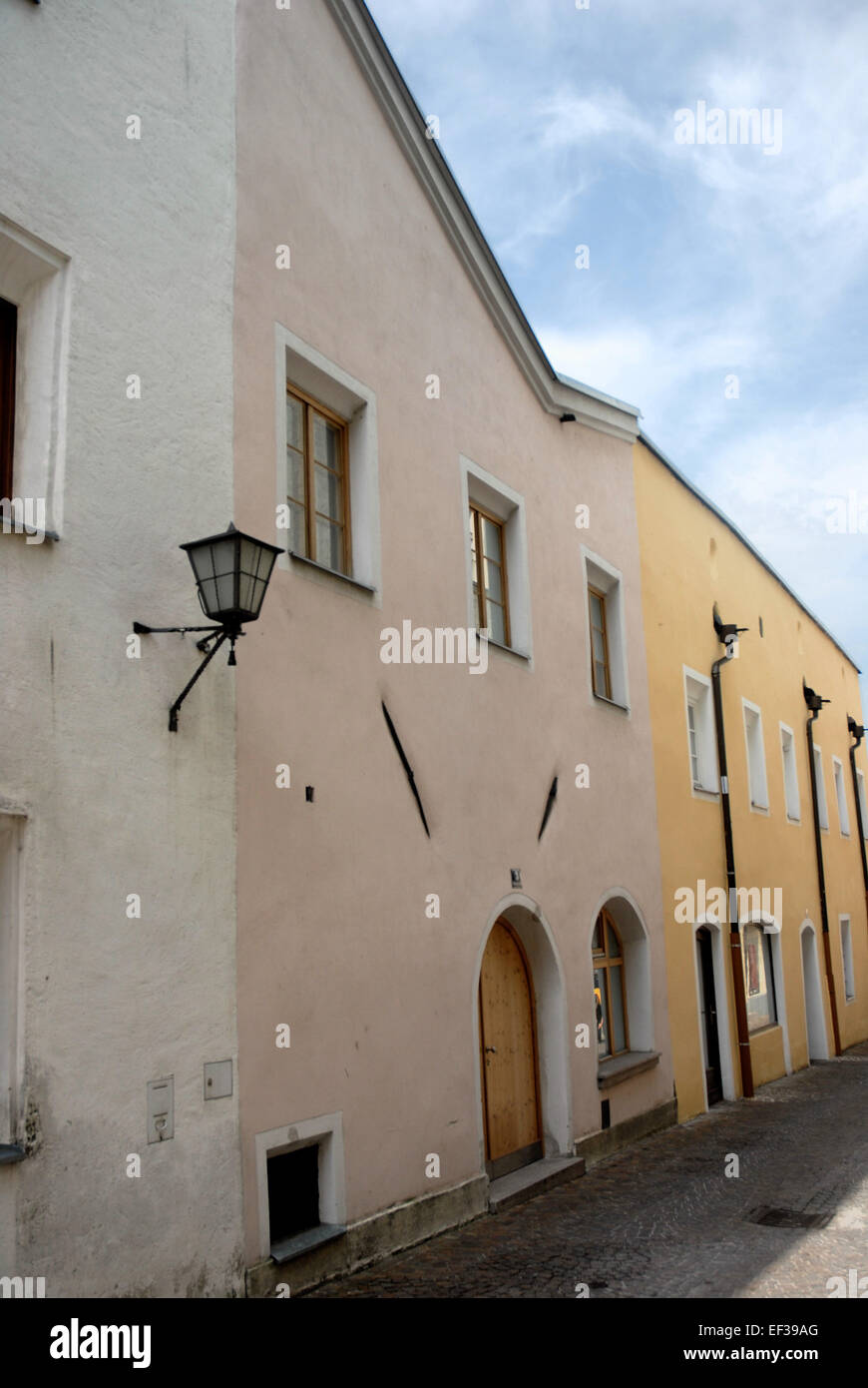 Historic building at Waldaufstraße 3 in Hall in Tirol, Austria, known ...
