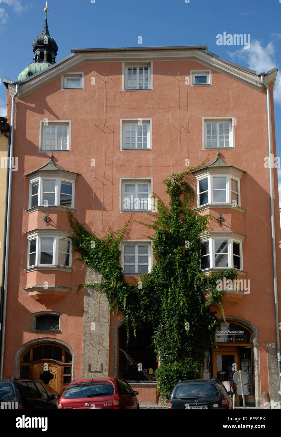 Langer Graben 1 in Hall in Tirol, Austria, a historical building ...