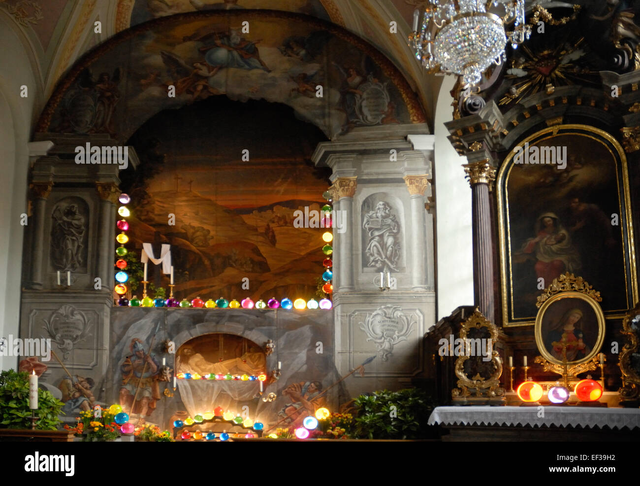 The Heiliges Grab (Holy Sepulchre) in Wattens, Austria, is a ...