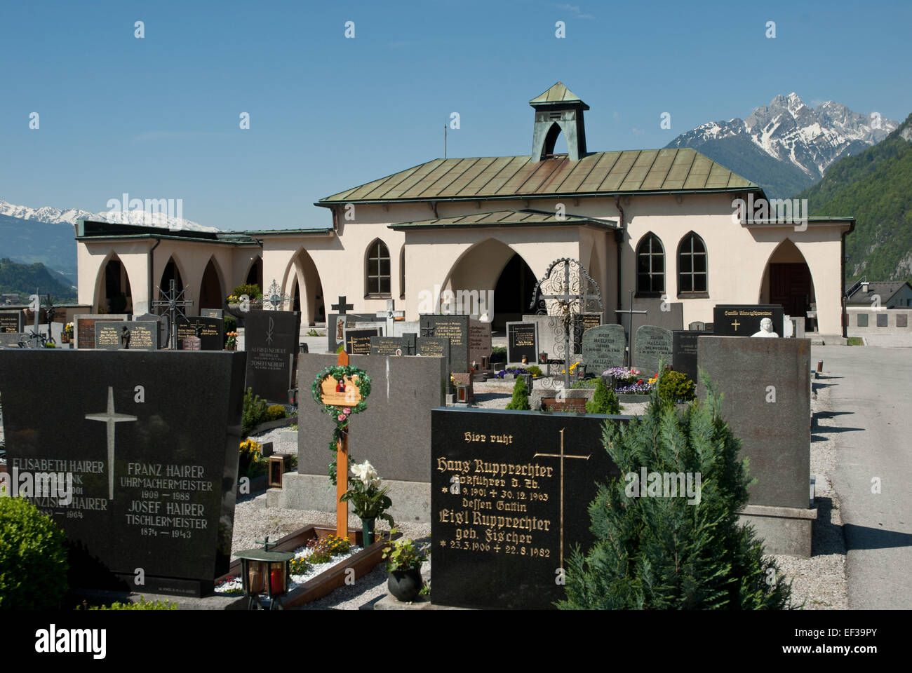 The Jenbach Cemetery with its Chapel of the Dead is a significant ...