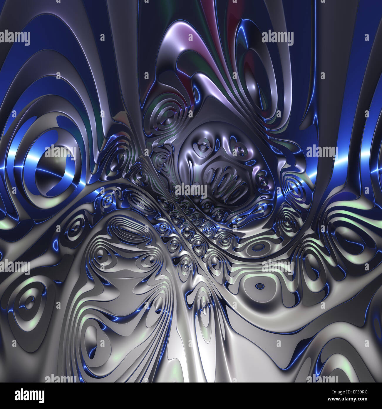 Digital Illustration of a surreal abstract Structure Stock Photo - Alamy