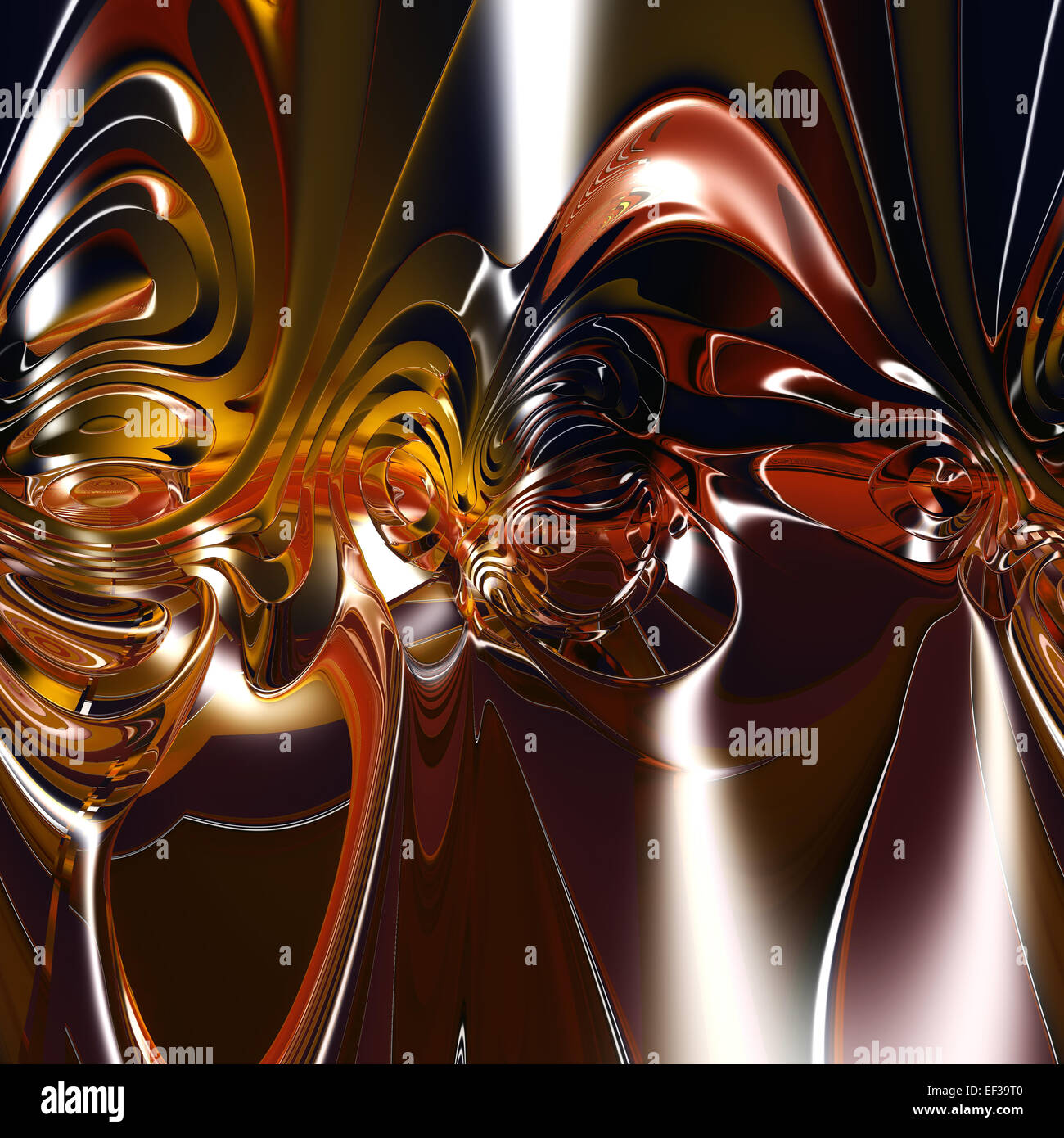 Digital Illustration of a surreal abstract Structure Stock Photo - Alamy