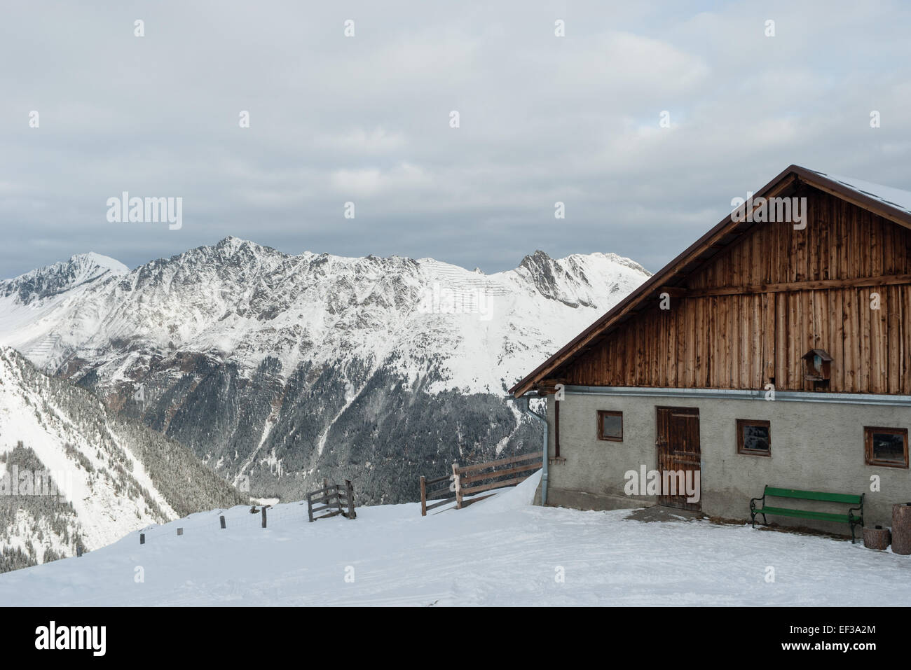 Juifenalm, a traditional alpine hut in the Austrian Alps, offering a ...