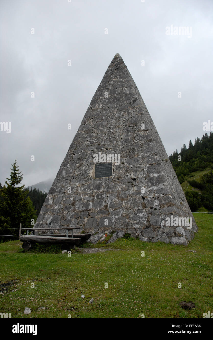 The Kaisersäule near Thaur, Austria, is a historical monument ...