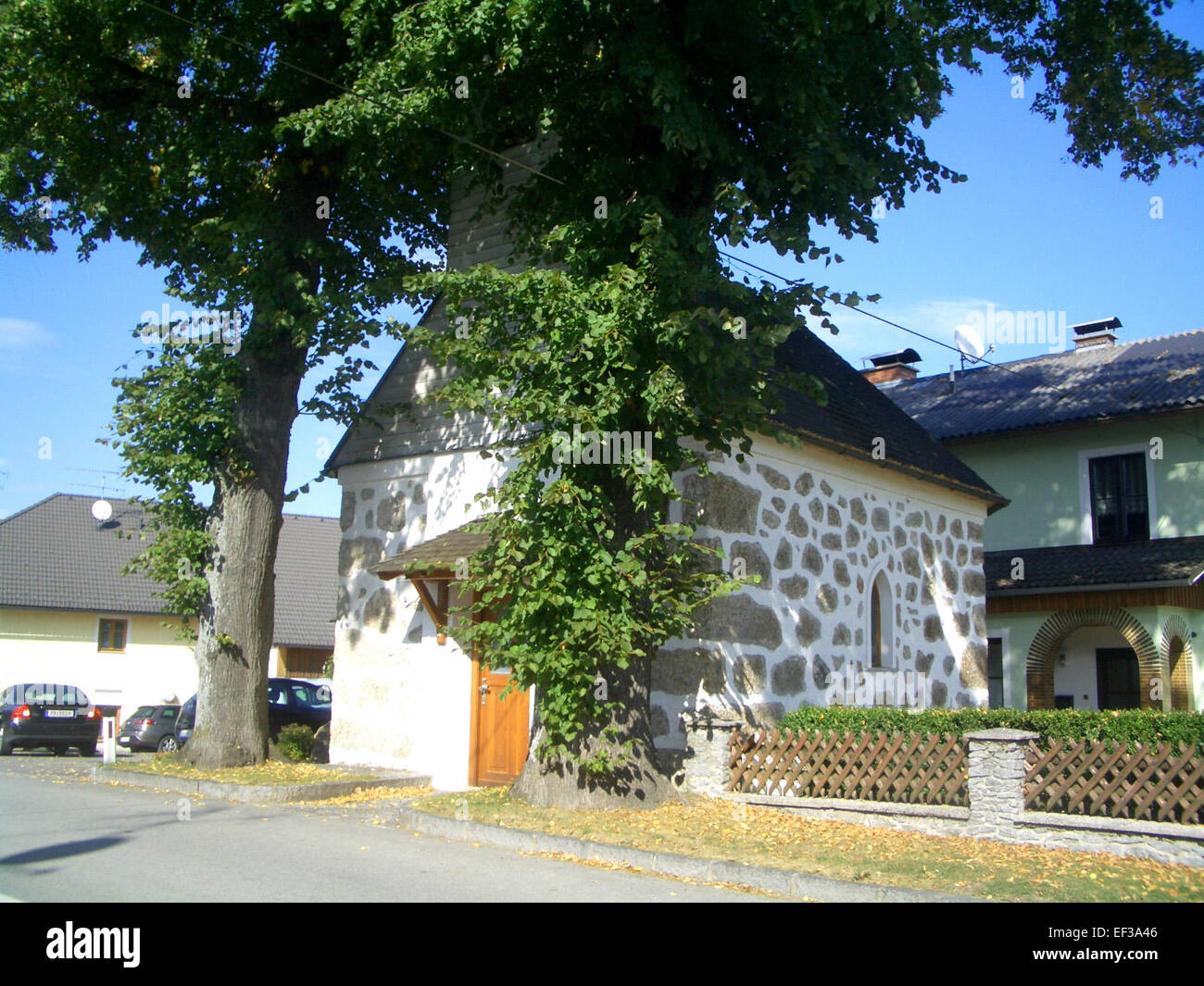 Chapel Haid near Königswiesen, a small rural chapel in Austria ...