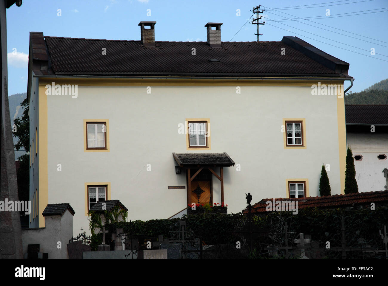 Widum in Kolsass, Austria, is a traditional parish house, important for ...