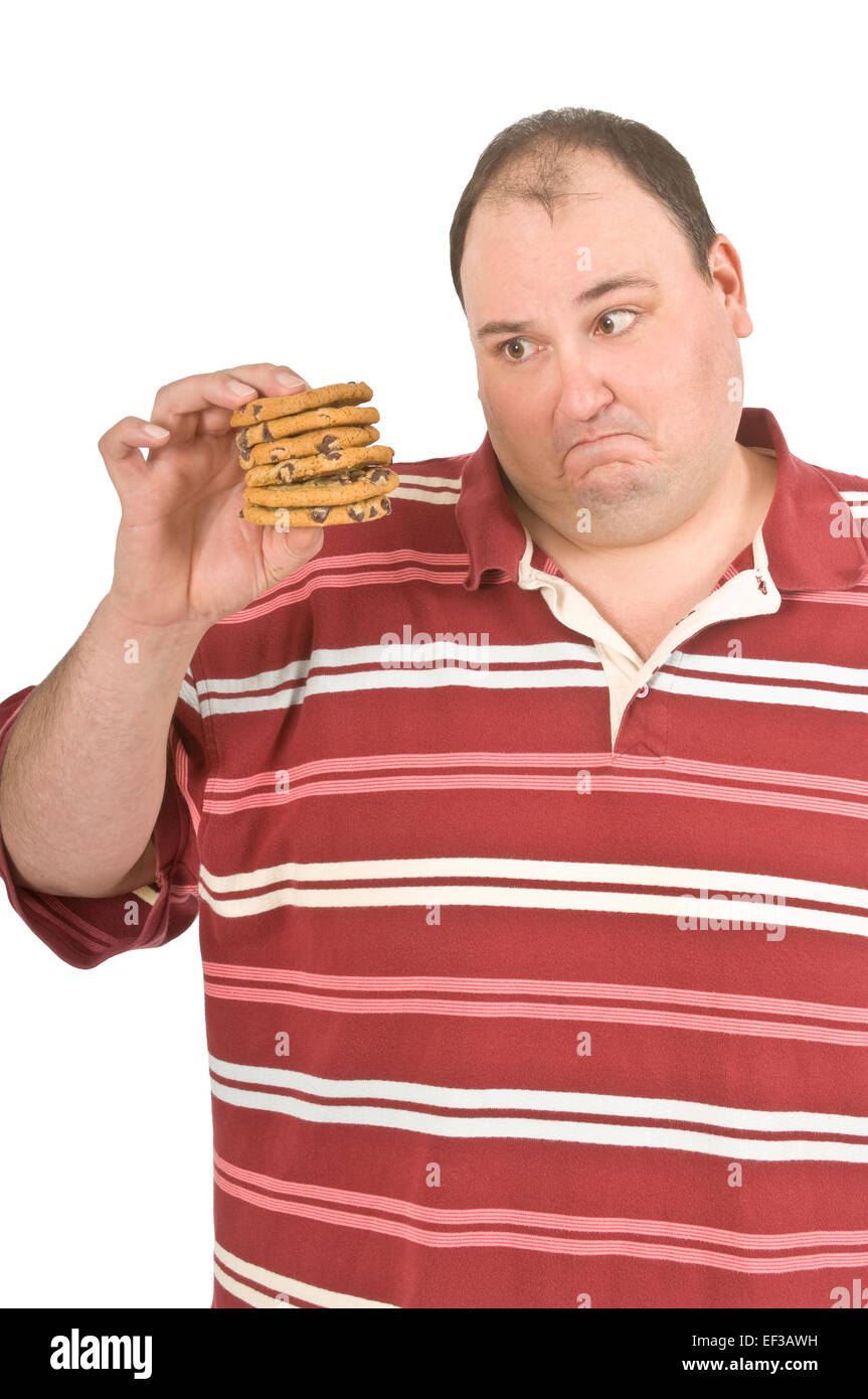 Man cookie overweight hi-res stock photography and images - Alamy