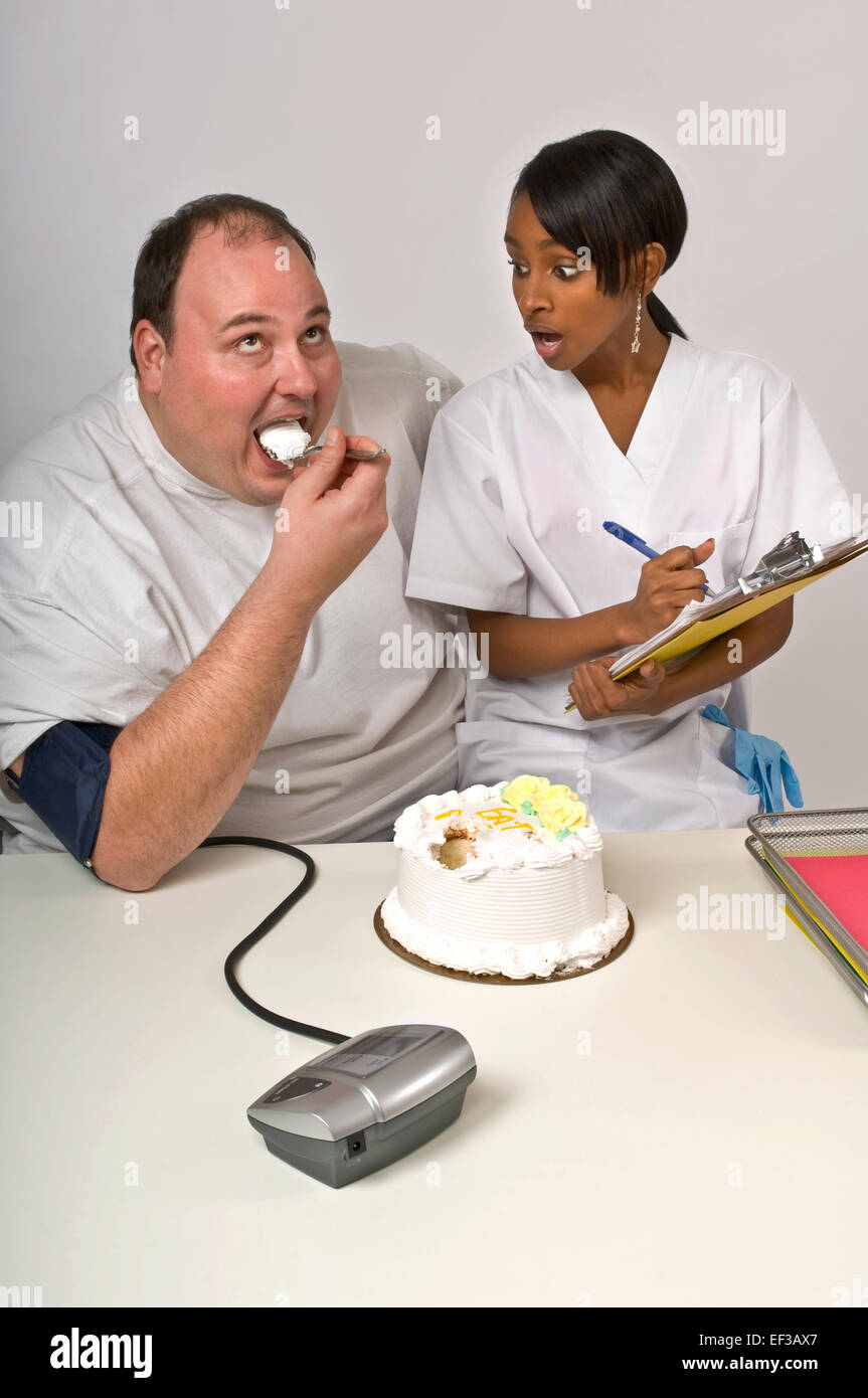 Fat Person Eating Cake