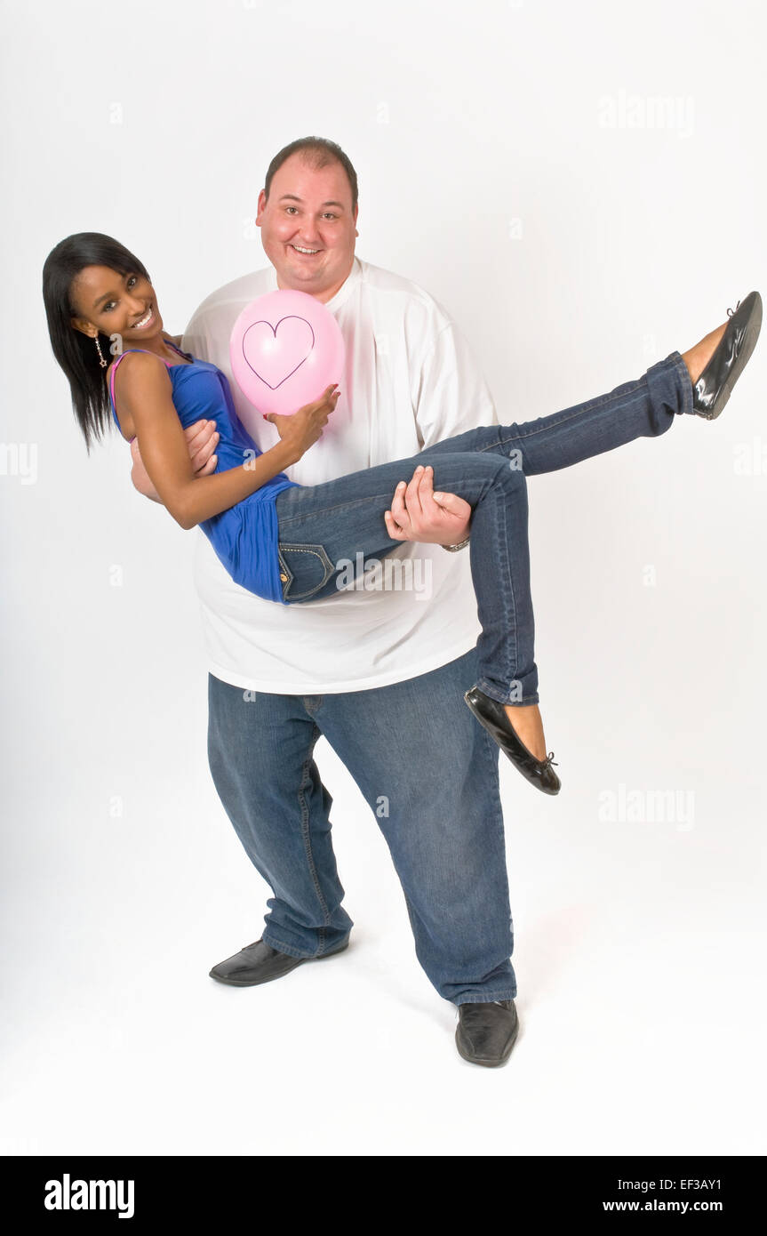 Fat Person Hugging Skinny Person