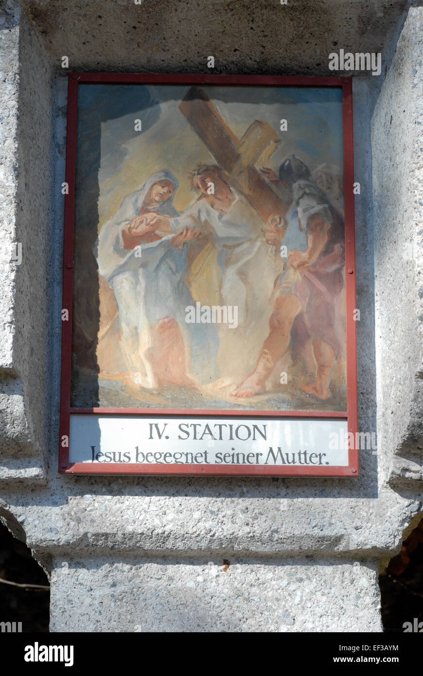 The Kreuzweg pilgrimage route to Georgenberg IV, a religious pathway in ...