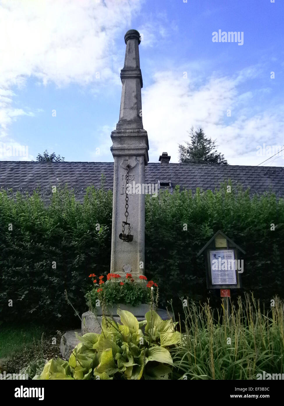 The Pranger in Lasberg, Austria, a historical pillory used for public ...