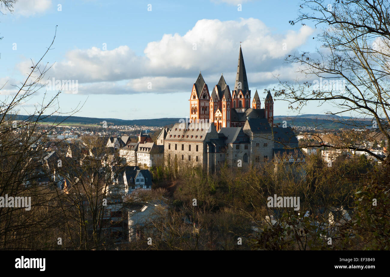 A scenic view of Limburg, Germany, featuring its historic castle and ...