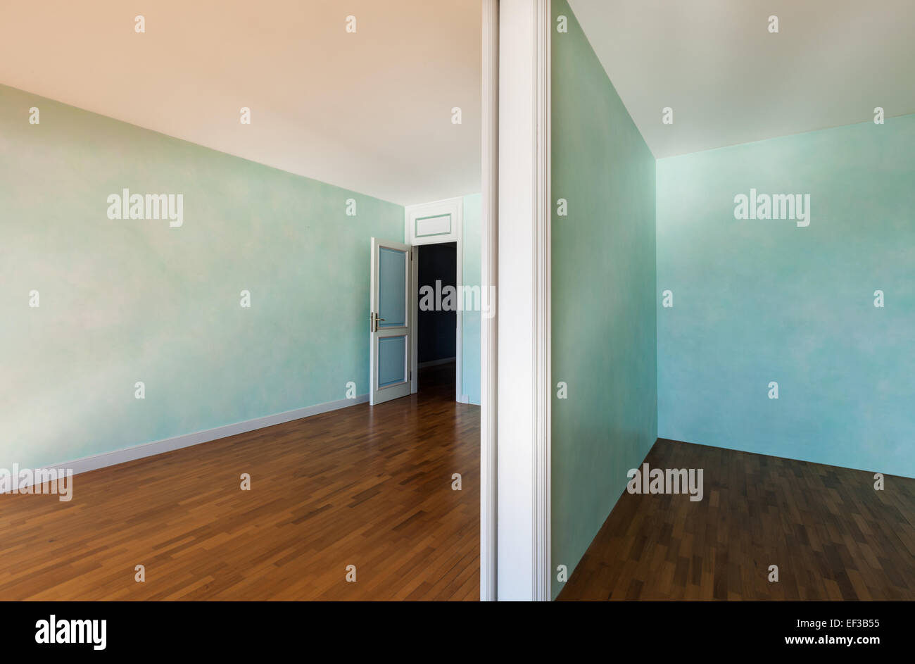 Interior, empty apartment in style classic, large room Stock Photo - Alamy