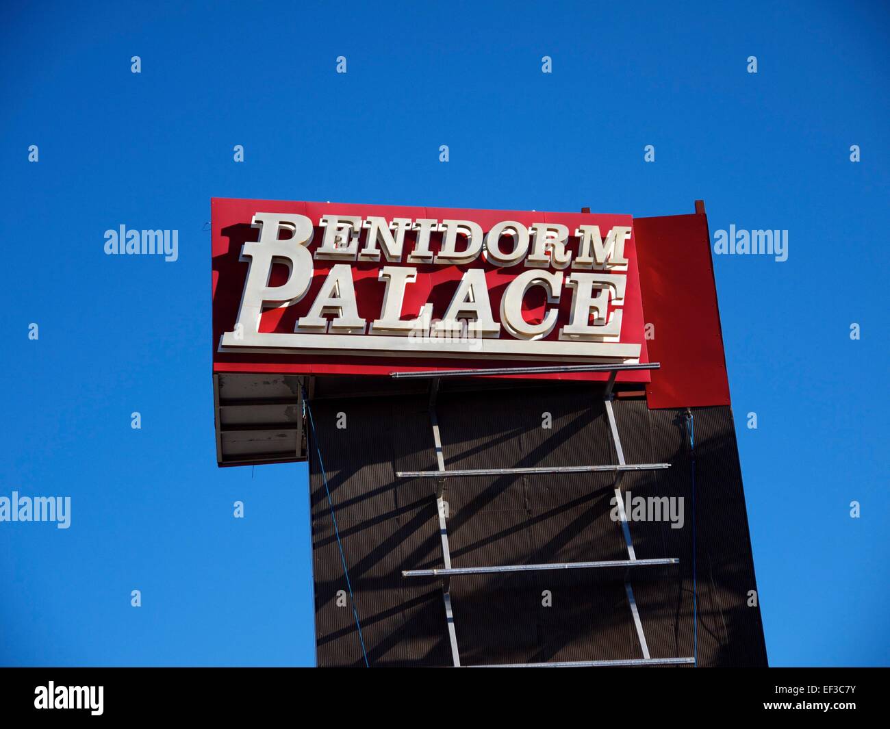 Benidorm Palace sign Stock Photo - Alamy
