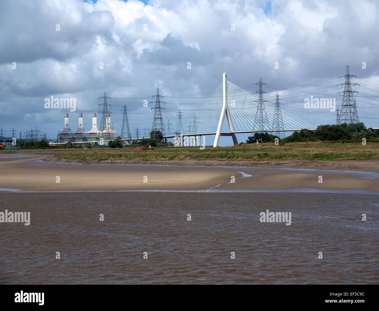 The Flintshire Bridge over the Dee Estuary Stock Photo - Alamy