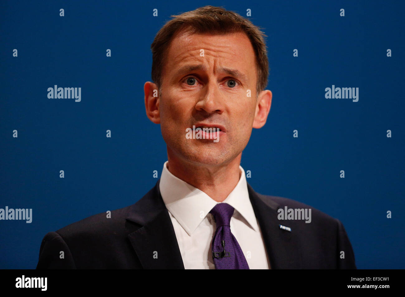UK, Birmingham : Jeremy Hunt MP gives a speech at the Conservative ...