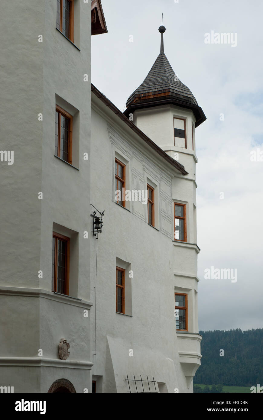 A historic photograph depicting Schloss Aschach, a castle located on ...