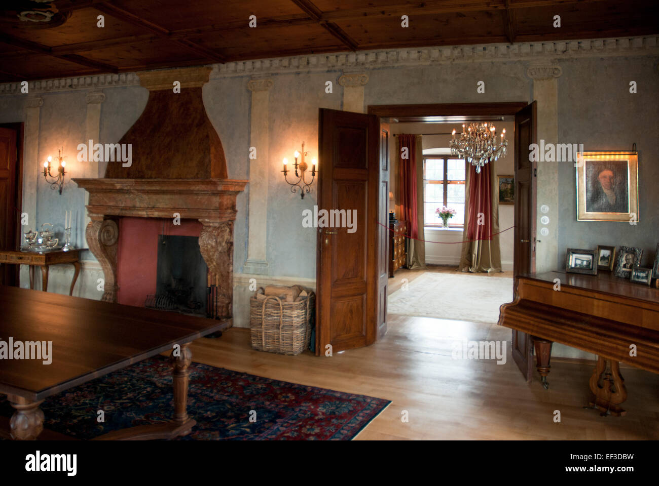 Schloss Aschach, zweiter Stock Stock Photo - Alamy
