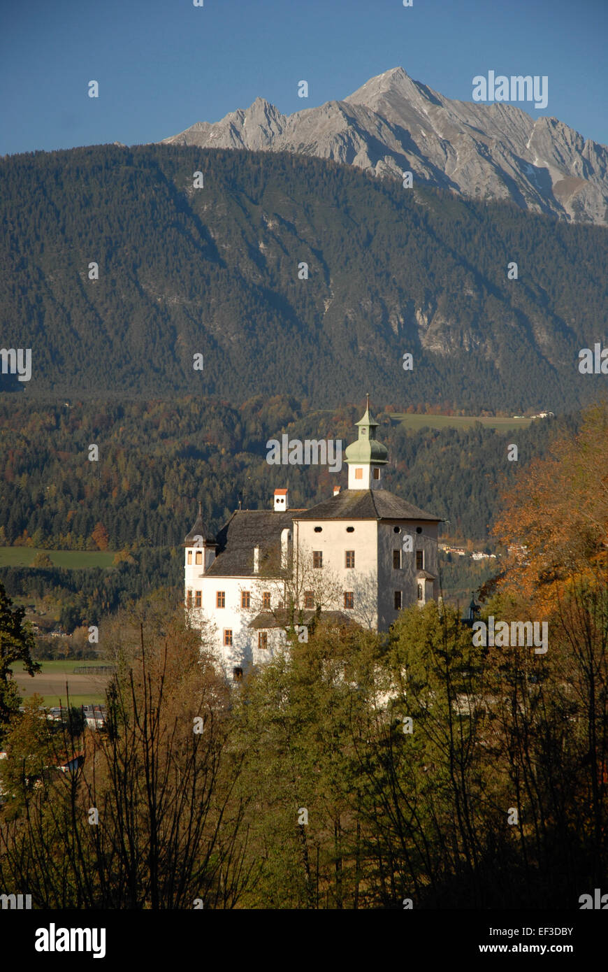 This photograph shows Schloss Aschach, a historic castle in Austria ...