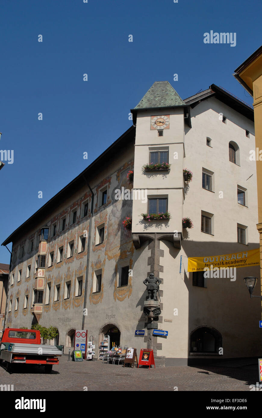 Schwaz, Austria, is home to the Fuggerhaus, a Renaissance-era building ...