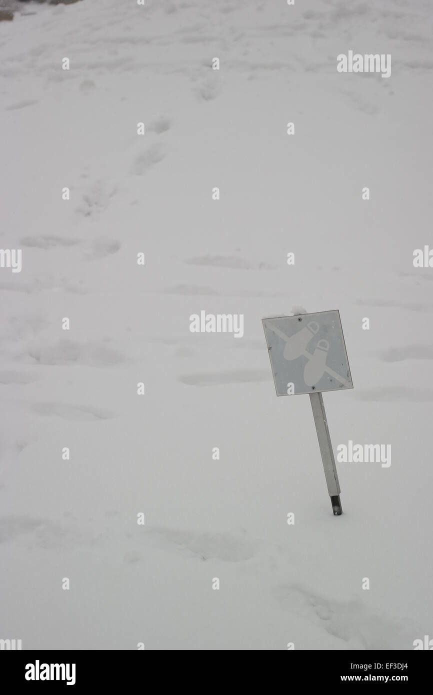 Krakow, Poland. 25th January, 2015. Poland Weather: The steady snowfall ...