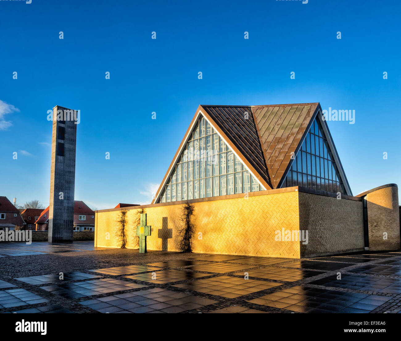 Modern church tower denmark hi-res stock photography and images - Alamy