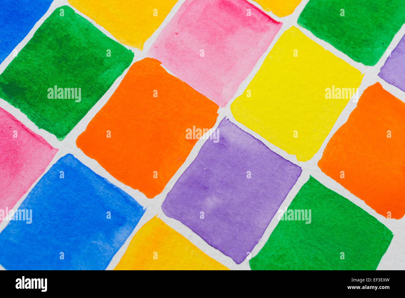 Hand painted blocks of watercolor made by the photographer Stock Photo ...