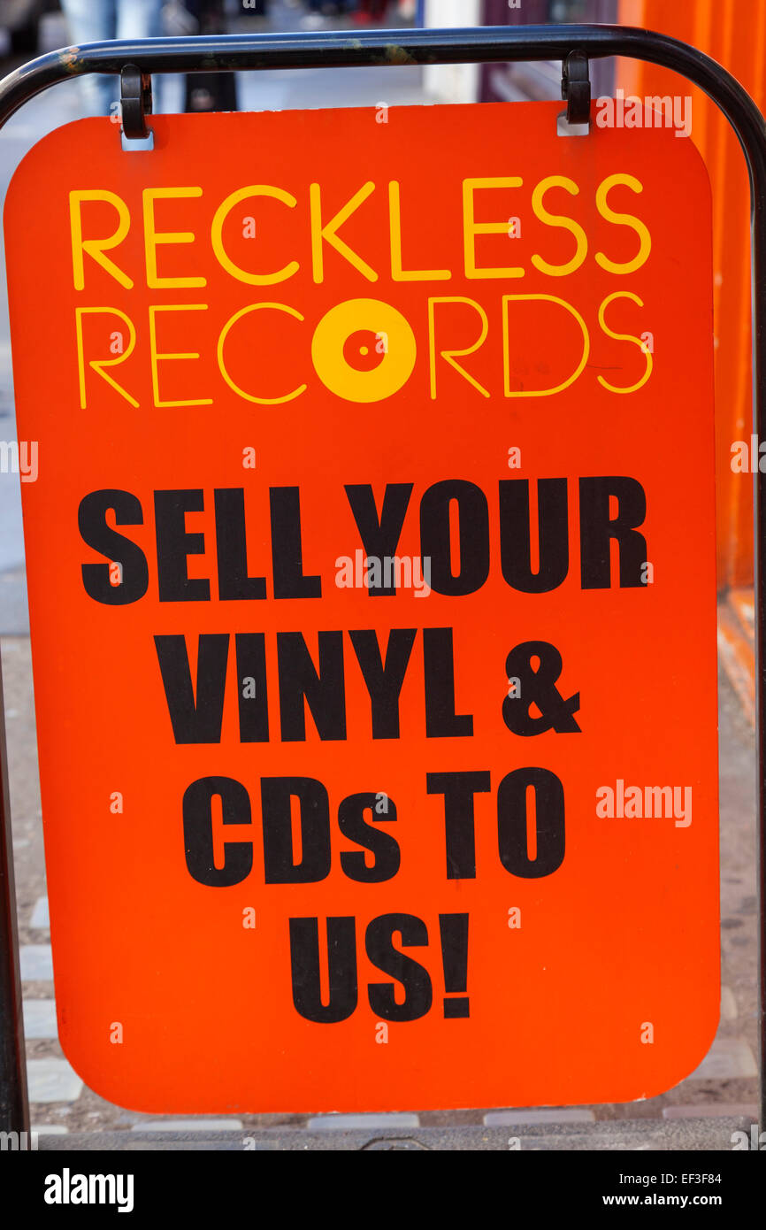 England, London, Soho, Berwick Street, Vintage Record Shop Sign Stock ...