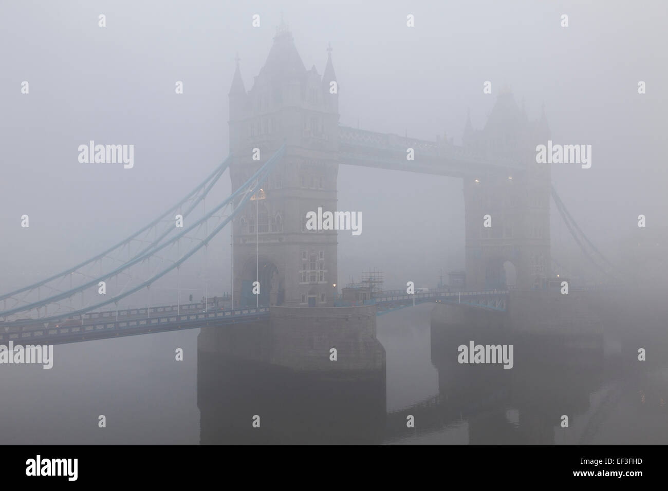 England,London,Tower Bridge and Fog Stock Photo - Alamy