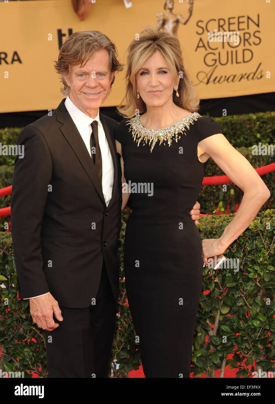 Los Angeles, CA, USA. 25th Jan, 2015. William H. Macy, Felicity Huffman ...
