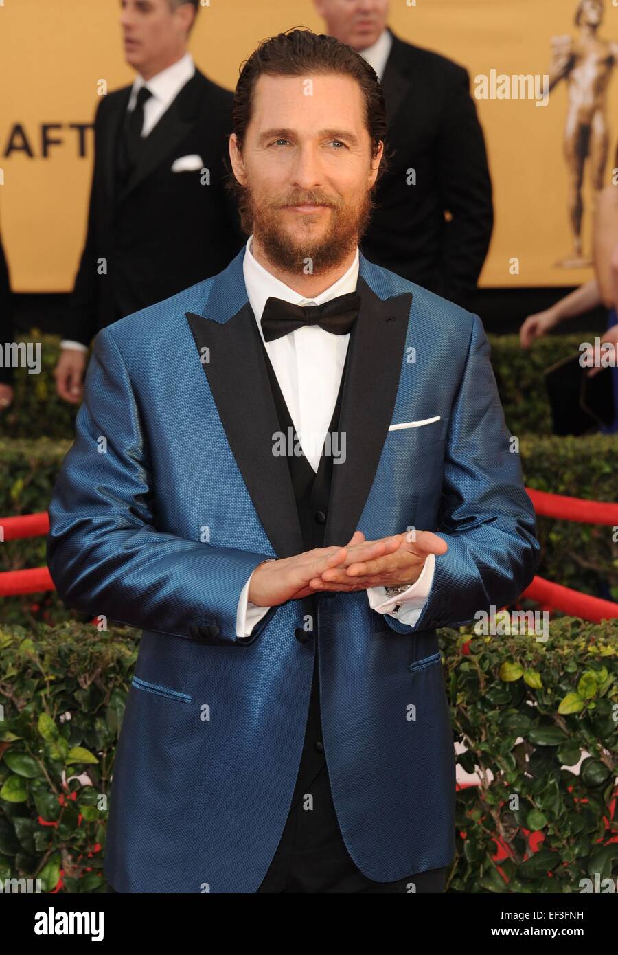 Los Angeles, CA, USA. 25th Jan, 2015. Matthew McConaughey at arrivals ...