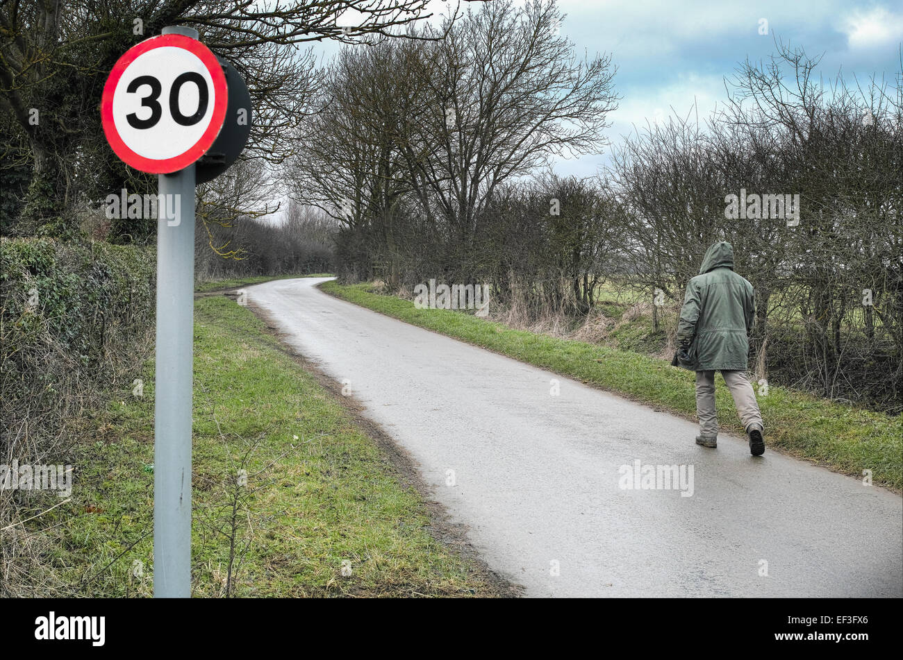 30 mph lane hi-res stock photography and images - Alamy