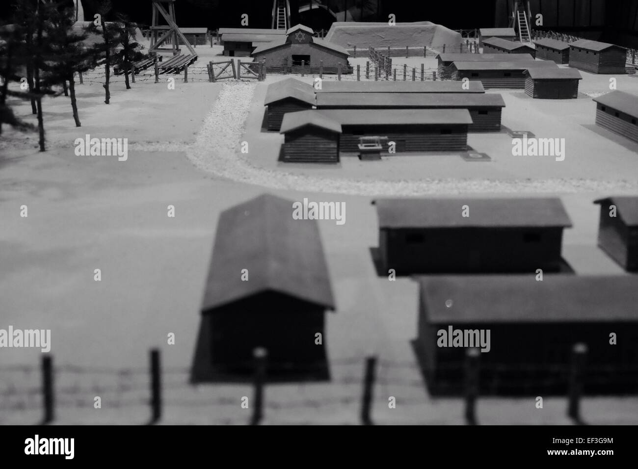 Kibbutz Lochamei Hagetaot, Israel. 26th Jan, 2015. A model of the ...