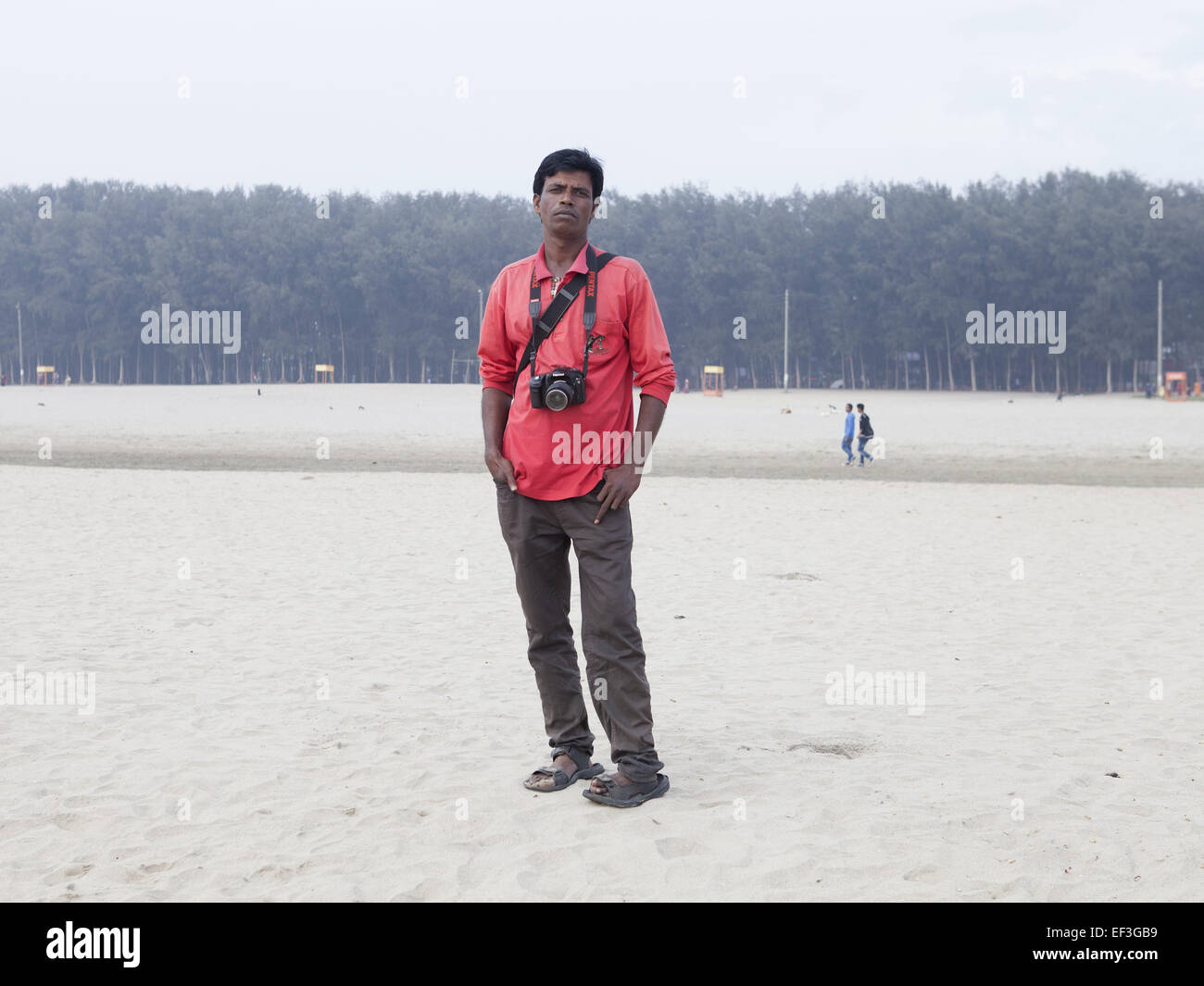 Dec. 30, 2014 - Mintu Miah (44) has been working as a beach photographer for the last 20 years ...