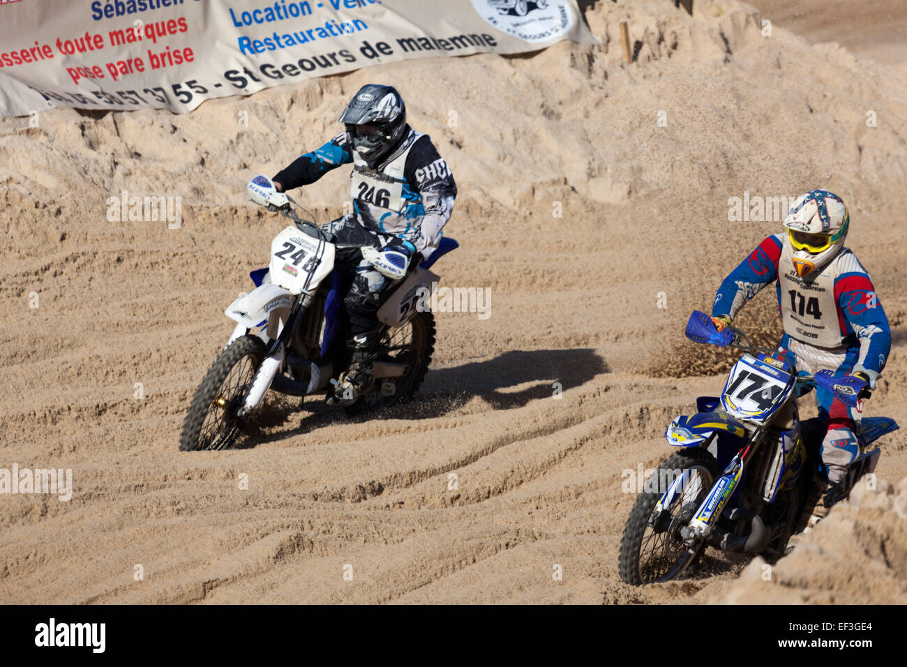 The Hossegor's 'round dance of the sands' (France). This racing ...